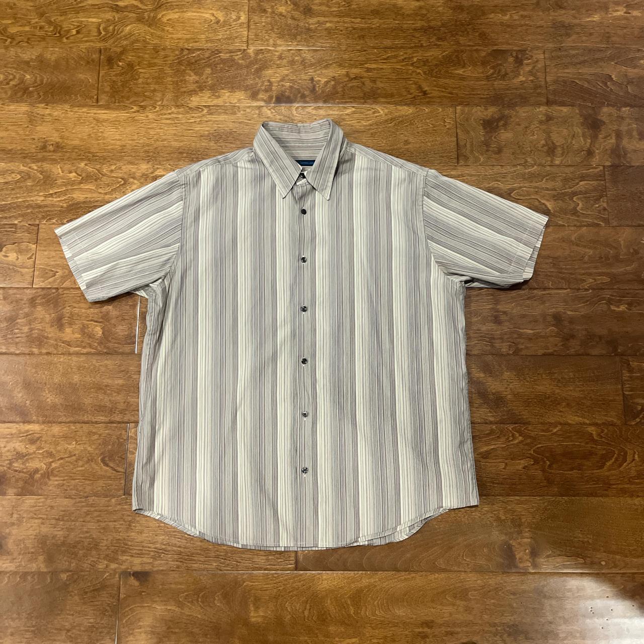 Multi Color button up SIZE XL. Material... - Depop