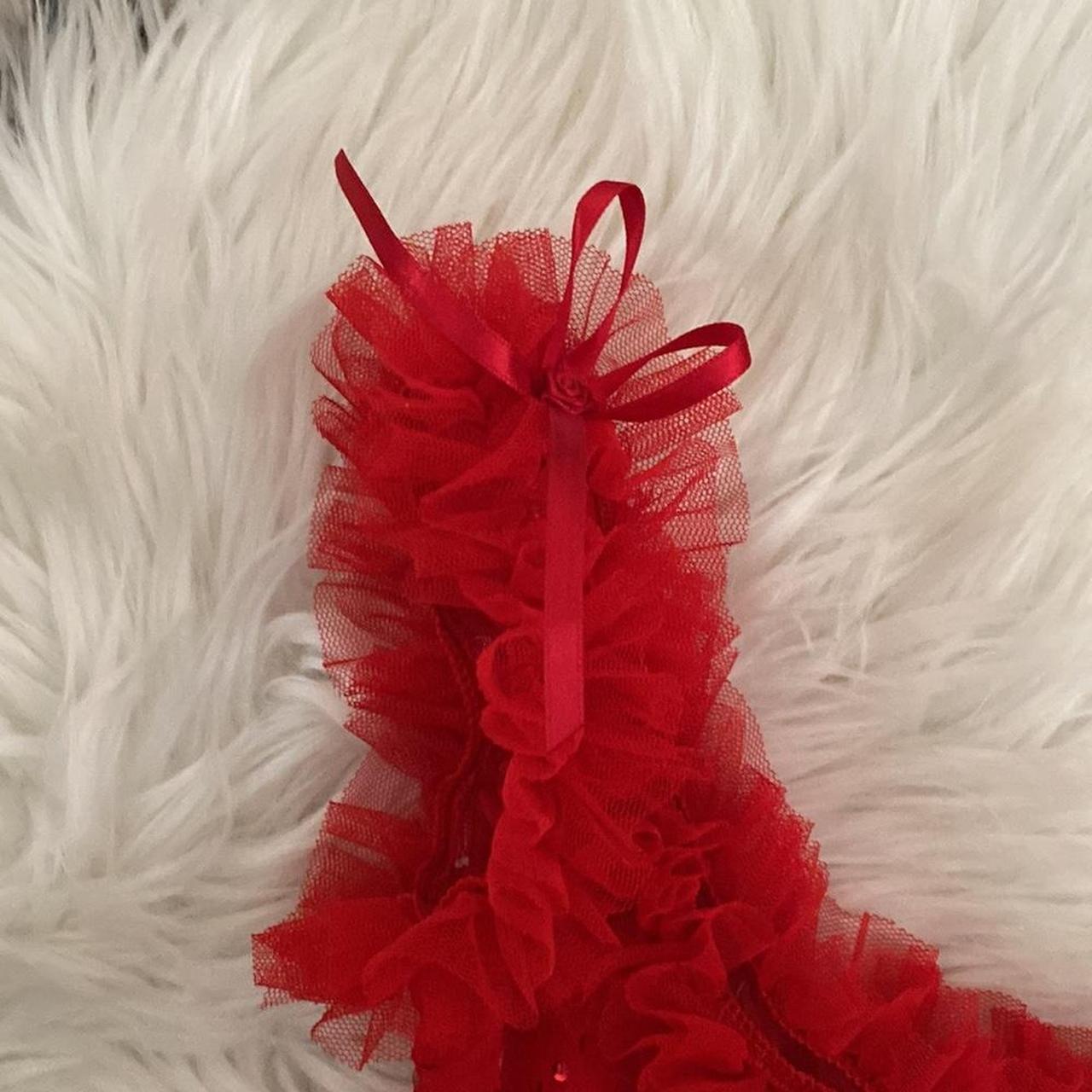 Risqué red sparkle nighty Risqué Sz O/S Fits... - Depop