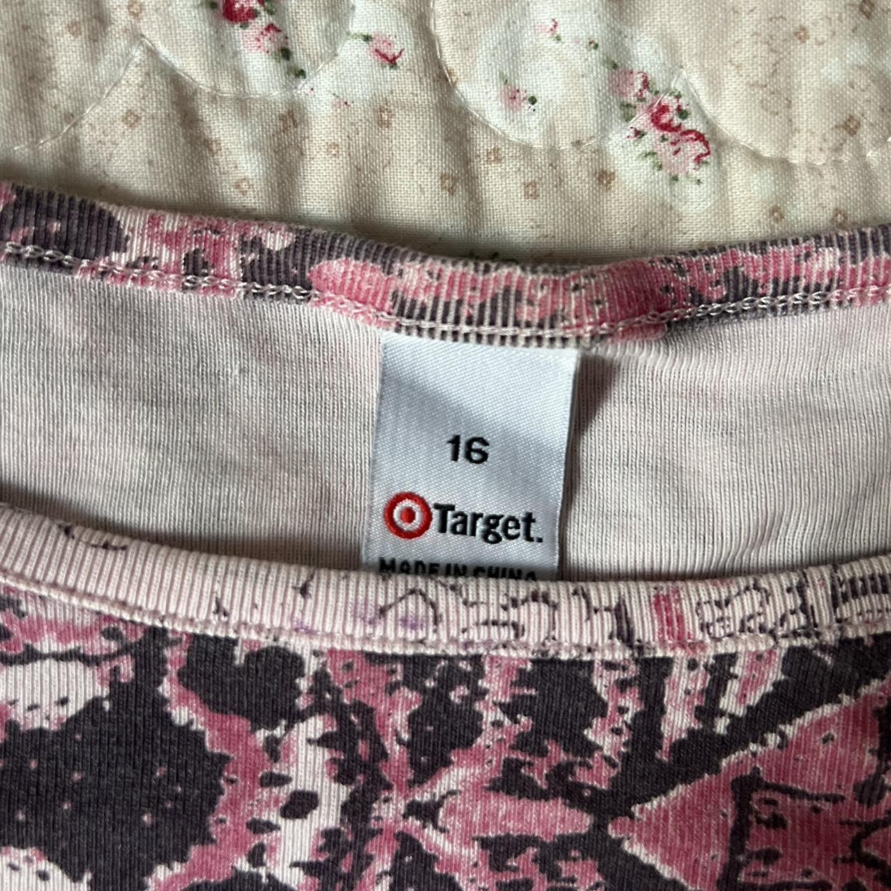 beautiful 3/4 y2k target long sleeve ‿ size... - Depop