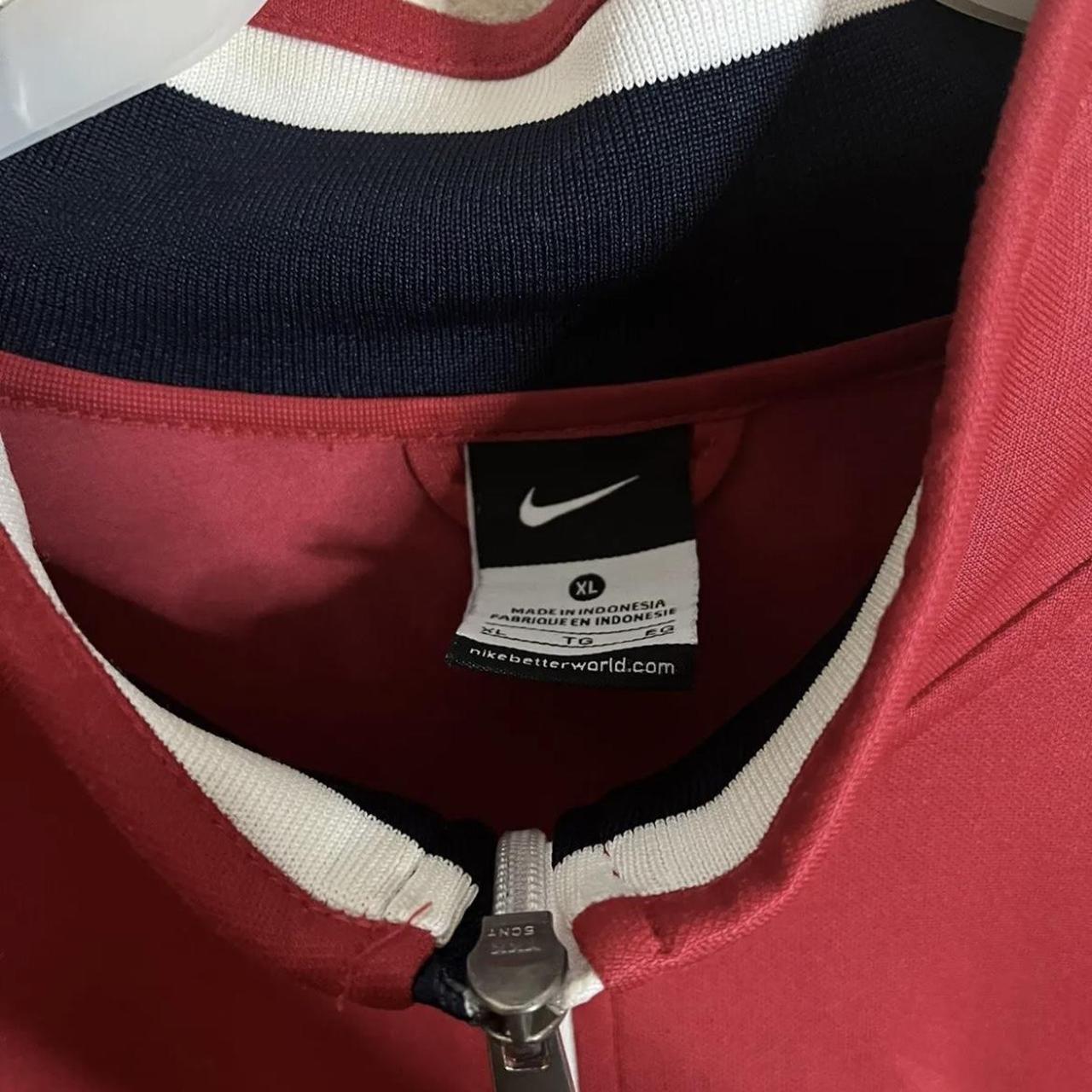 ARSENAL Mens Red TrainIng Soccer Zip Up JACKET... - Depop