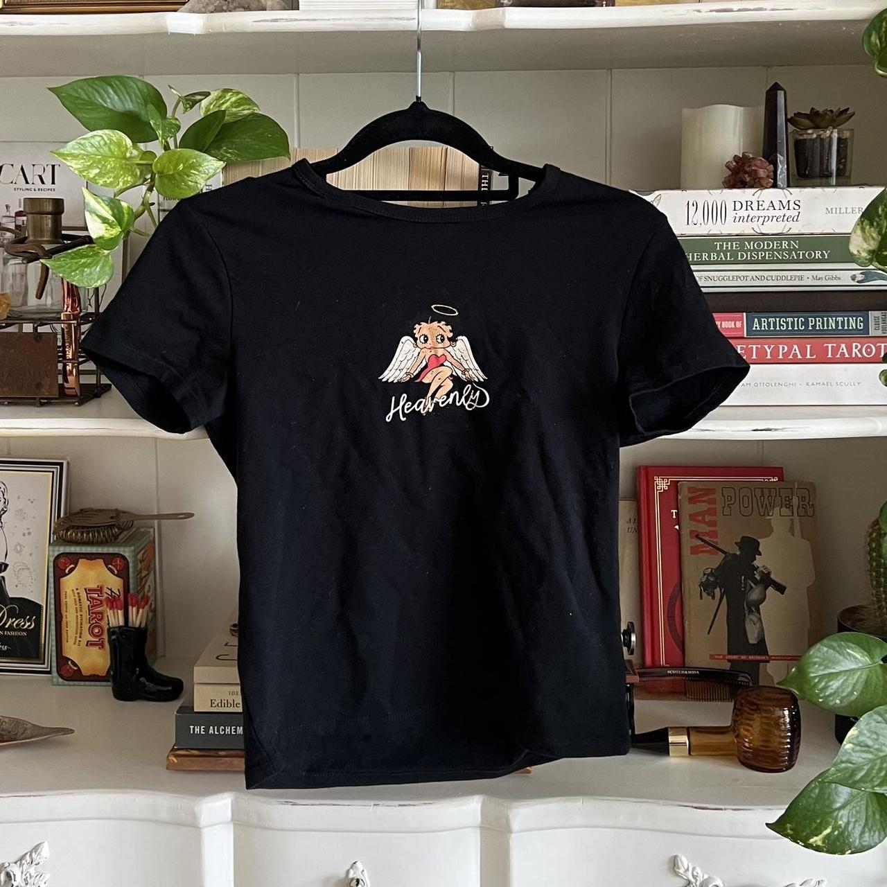 Factorie Betty Boop block crop top Size: M - Depop