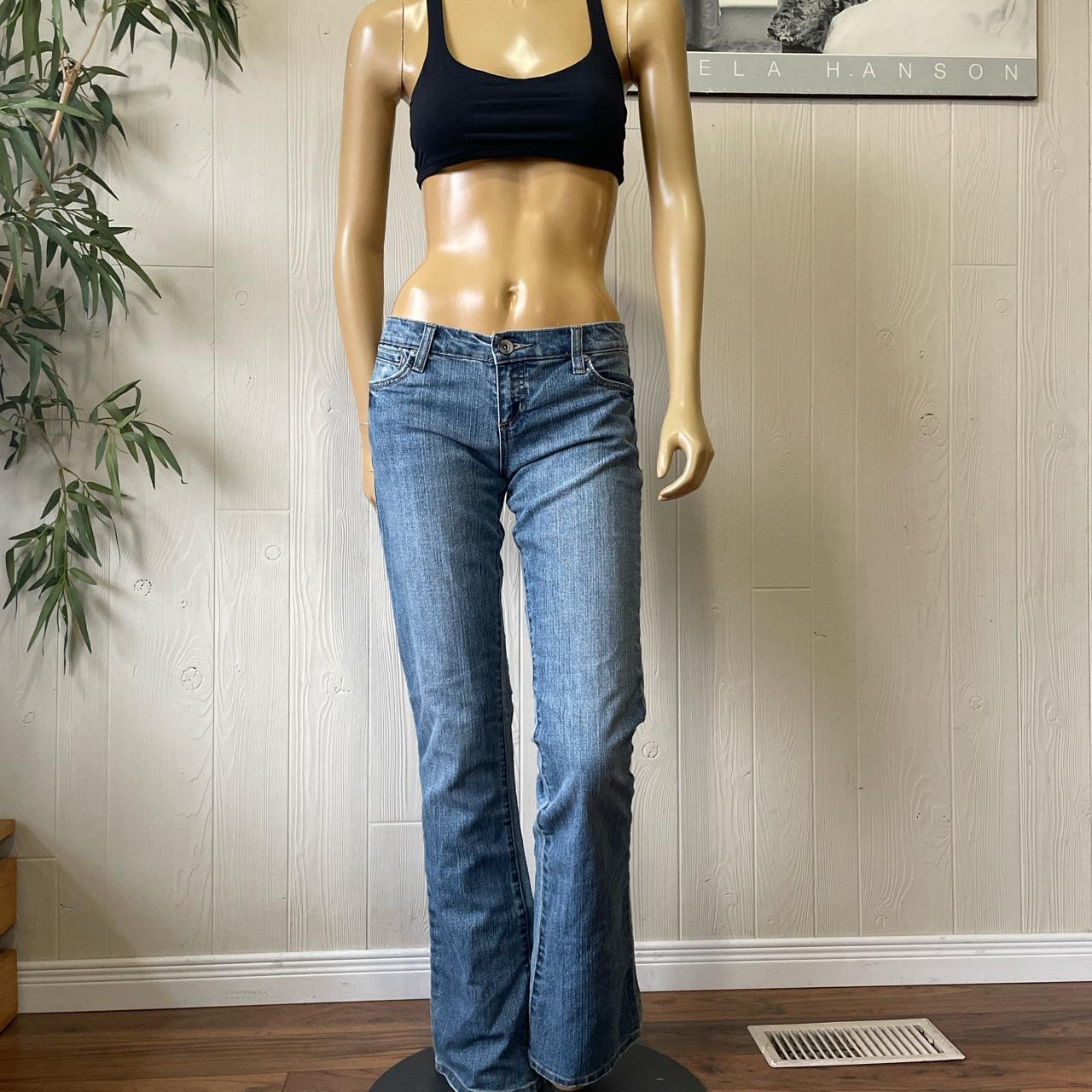 Bluenotes perfect low rise flair jeans 🦋🤍 Size: tag... - Depop