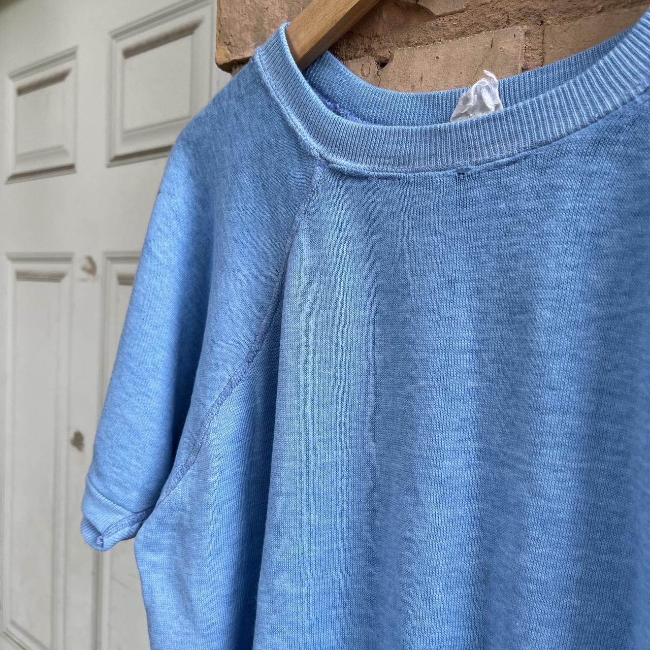 Vintage 1960’s baby blue short sleeve... - Depop