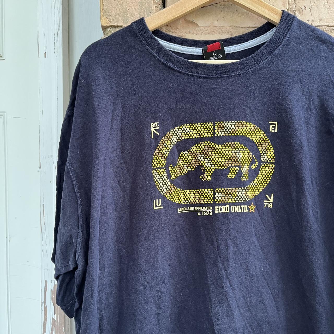 Vintage Y2K mid 2000’s Ecko Unltd. baggy men’s tee... - Depop