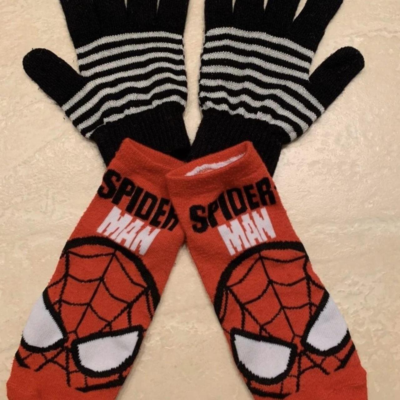 Spider-Man Socks & Gloves Spider-Man crew socks &... - Depop
