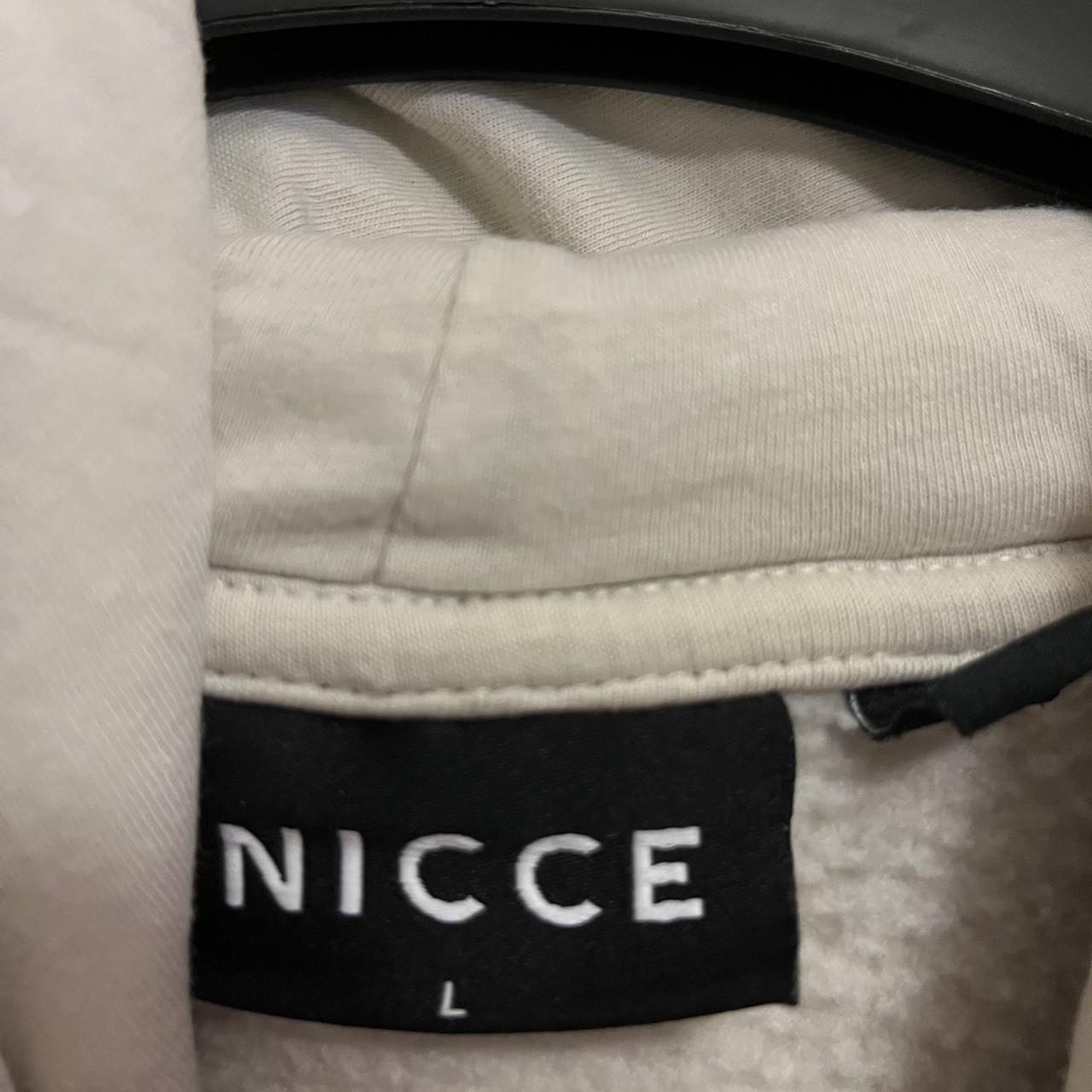 Cream NICCE embroidered hoodie size... | Depop