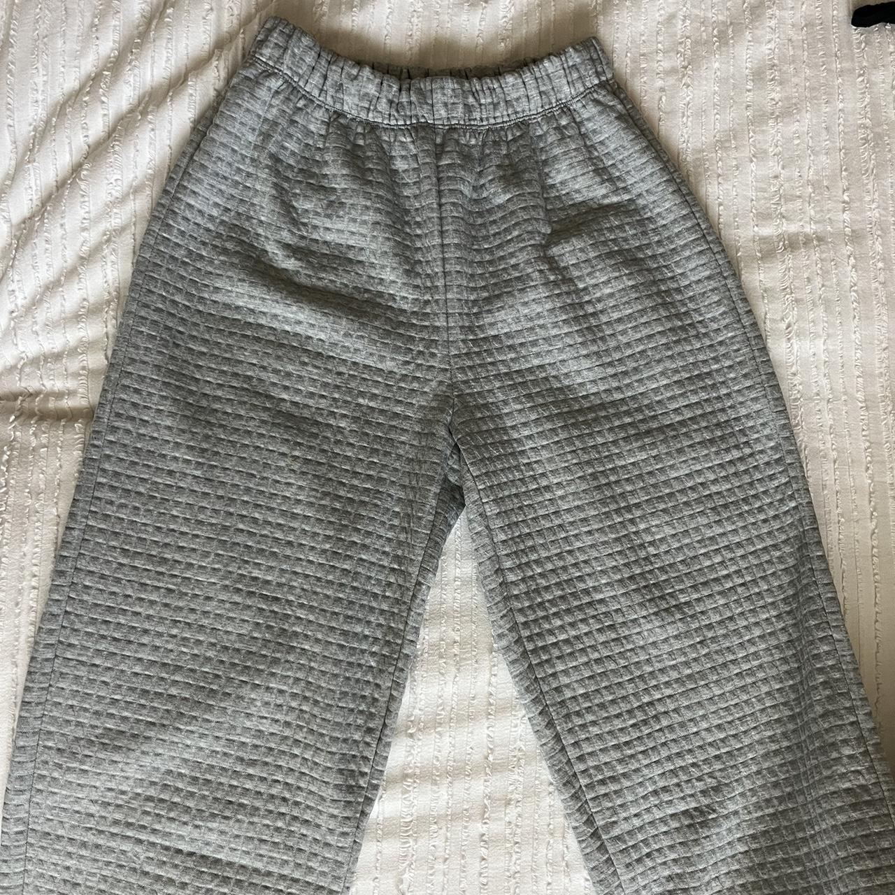 Princess polly grey waffle sweatpants size 2 worn... - Depop