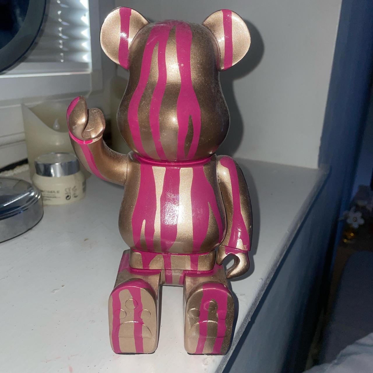 Pink and gold bear brick Tk maxx - Depop