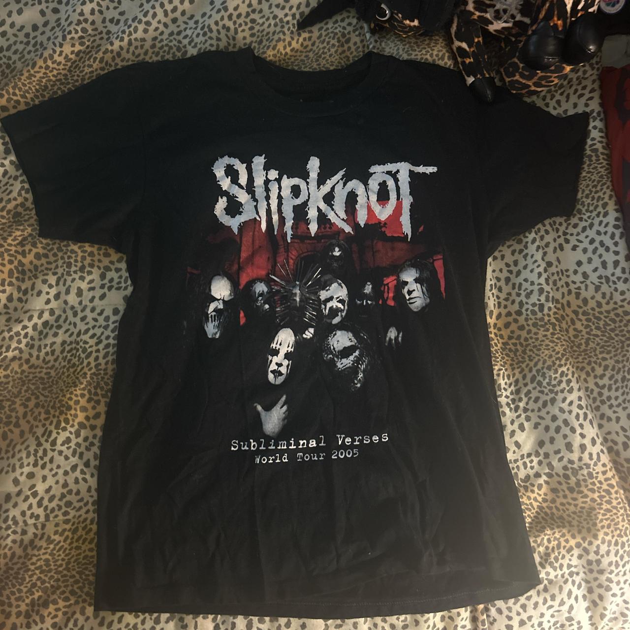 Slipknot 2005 Subliminal Verses World Tour black... | Depop
