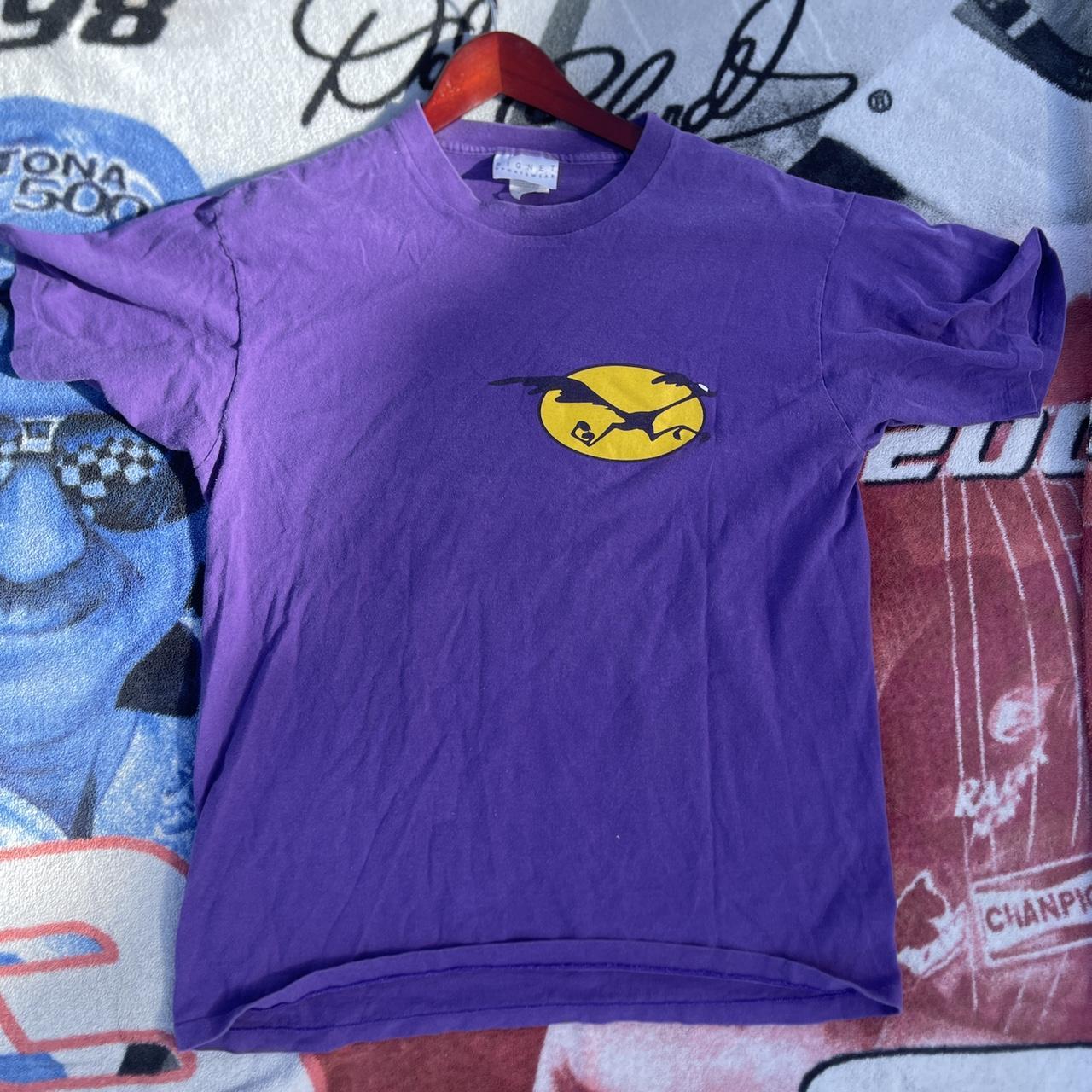 Vintage 1995 RoadRunner purple graphic shirt Has a... - Depop