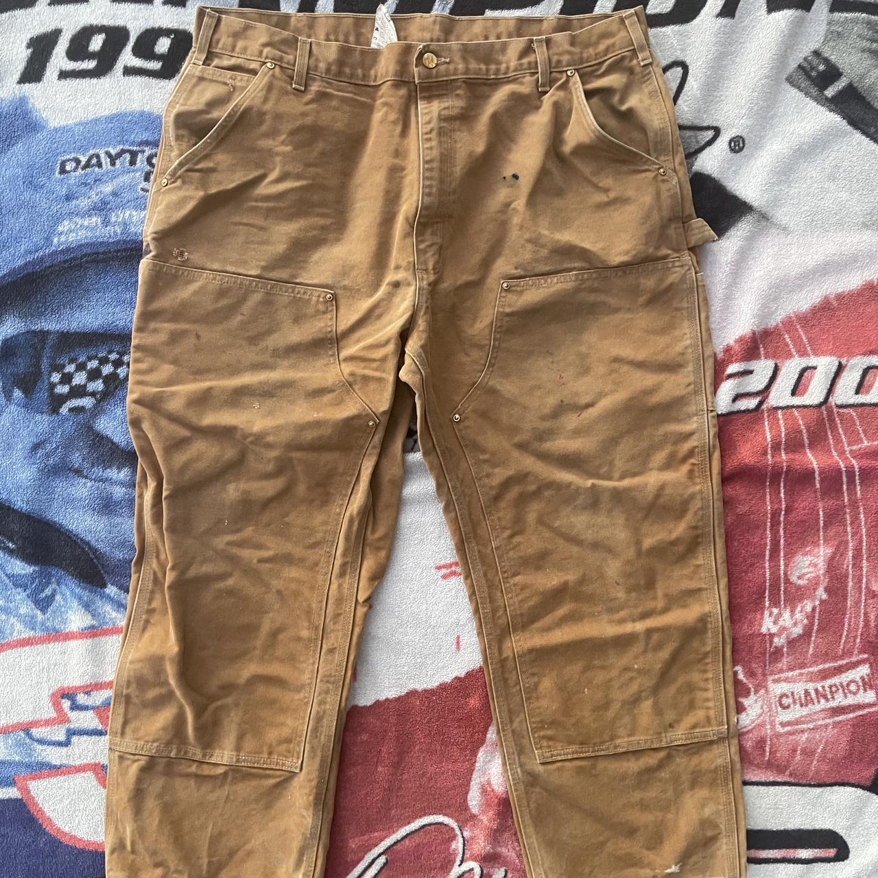 Vintage usa double knee carhartt pants in great... - Depop