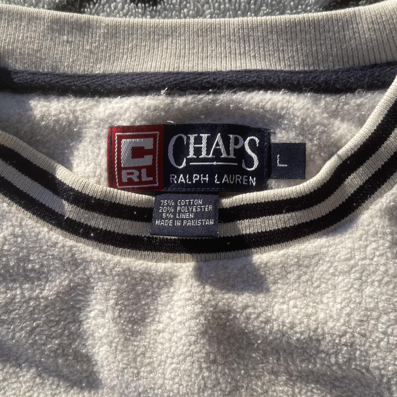 Vintage Ralph Lauren chaps fleece crewneck in great... - Depop