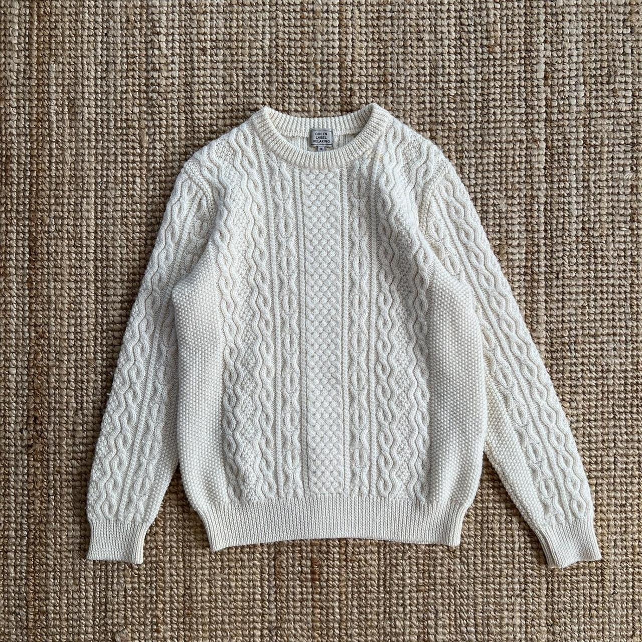 Green Label Relaxing -100% wool & cozy style -small... - Depop