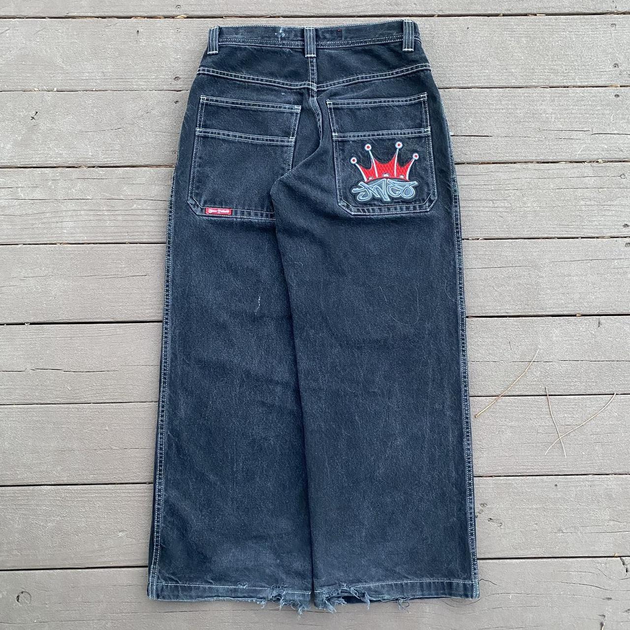 Grail Jnco Tribal Crown Jeans Size 30 x 30 PERSONALS... - Depop