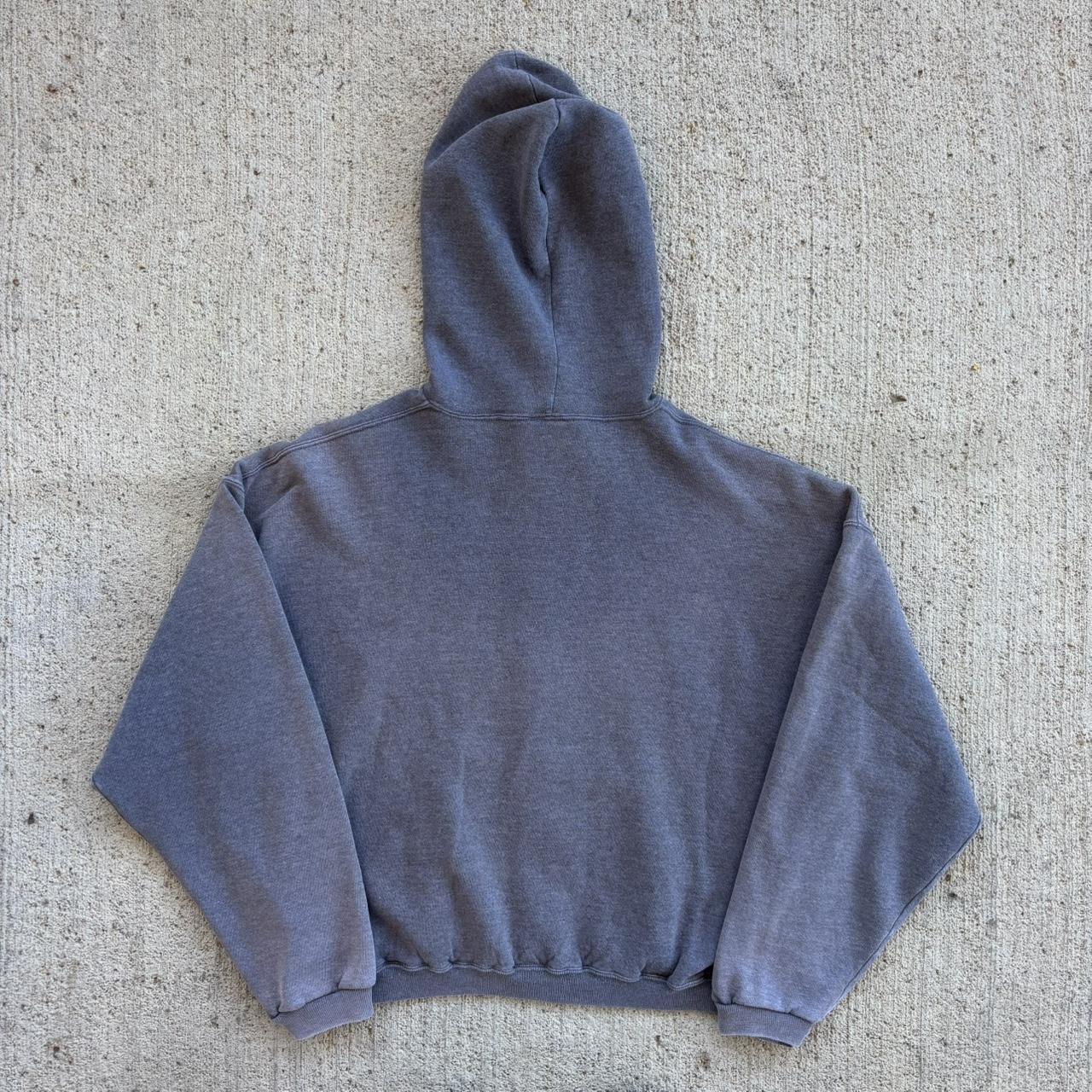 Boxy Faded Russell Blank Zip Up Fits Men’s Medium... - Depop