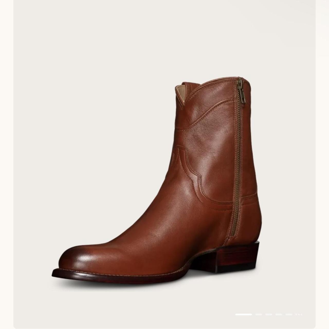 Tecovas ‘The Dean’ Men’s zip cowboy boot in bourbon... - Depop