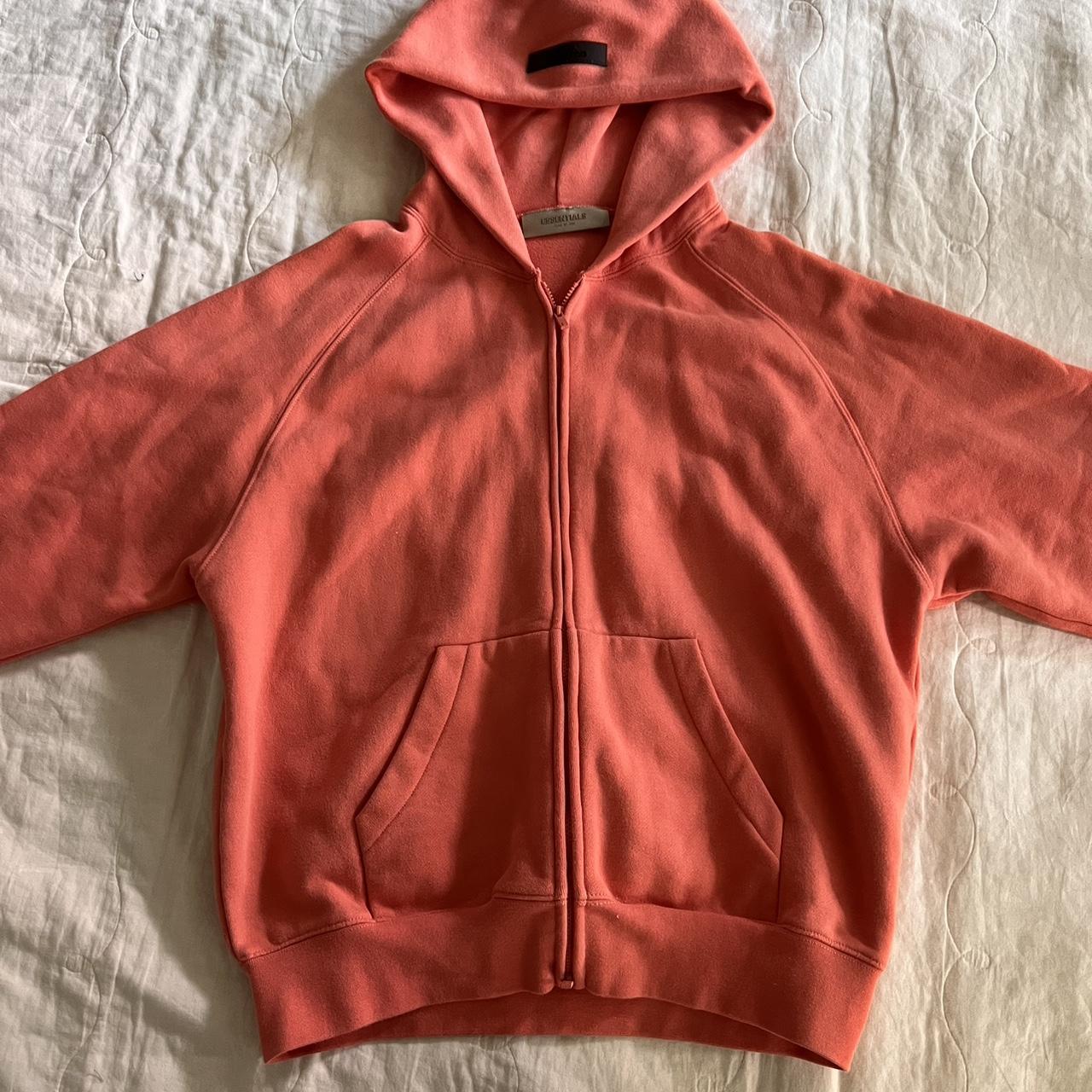 Essentials zip up hoodie •Size Small but fits like... - Depop