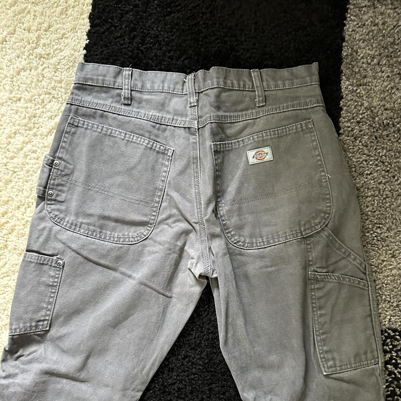 Dickies Grey Carpenter Pants Open to... - Depop