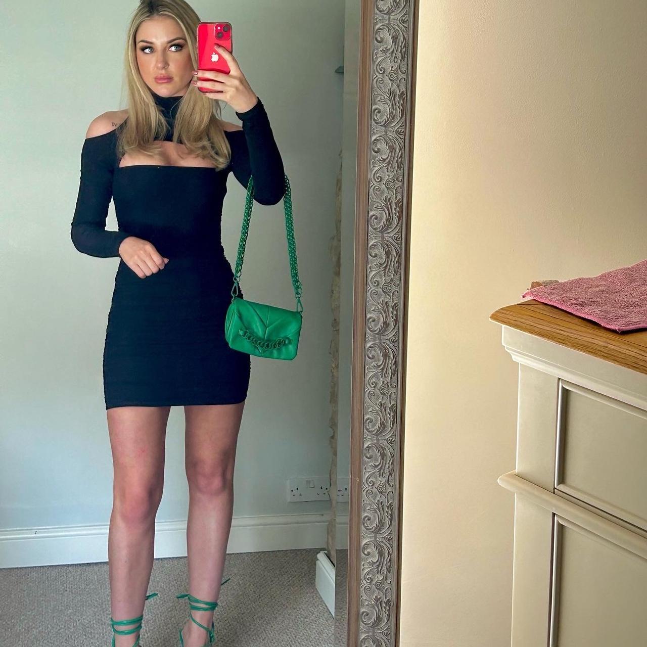 Oh Polly cut out black mini dress Worn twice -... - Depop