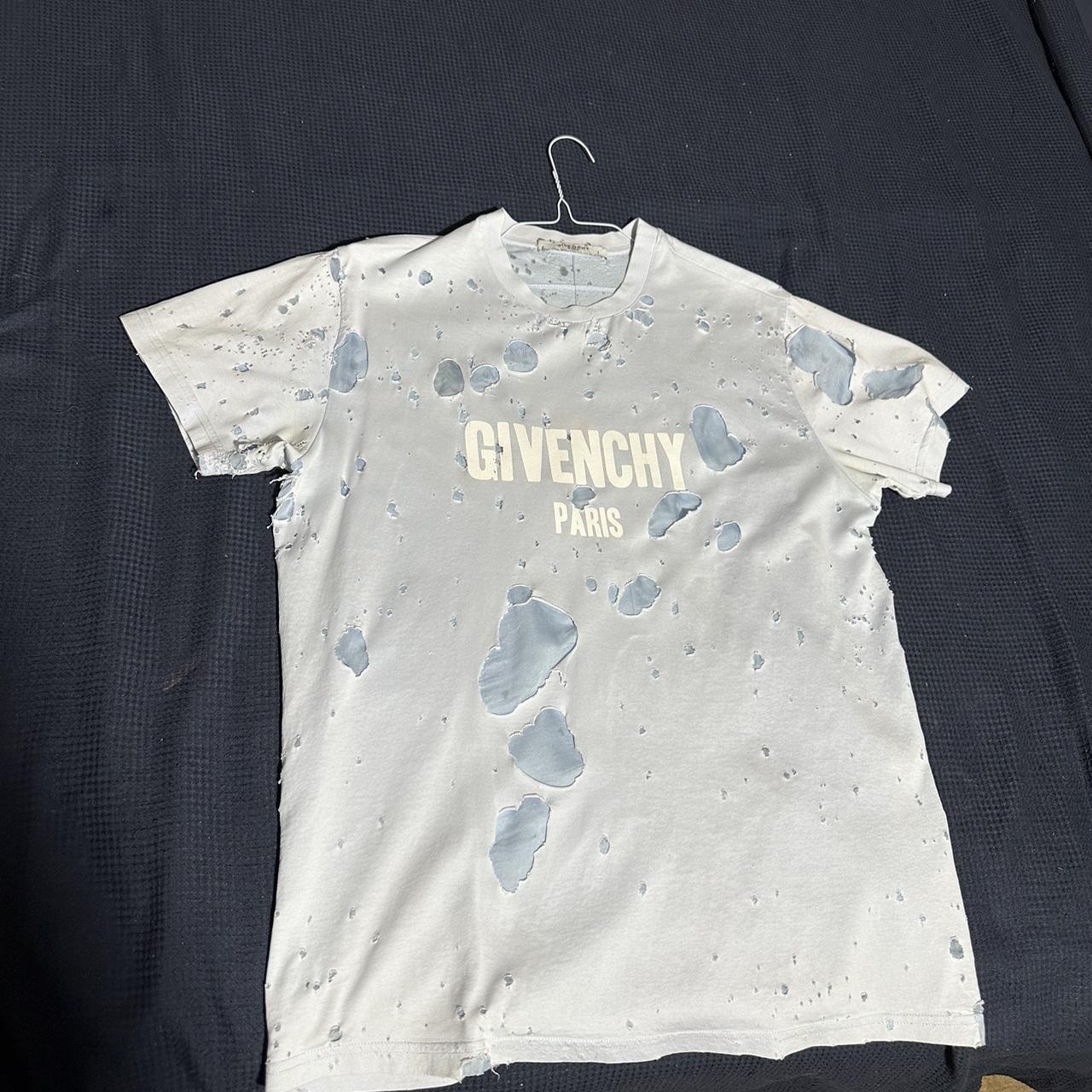 Givenchy distressed T shirt Decent condition Xxs... - Depop