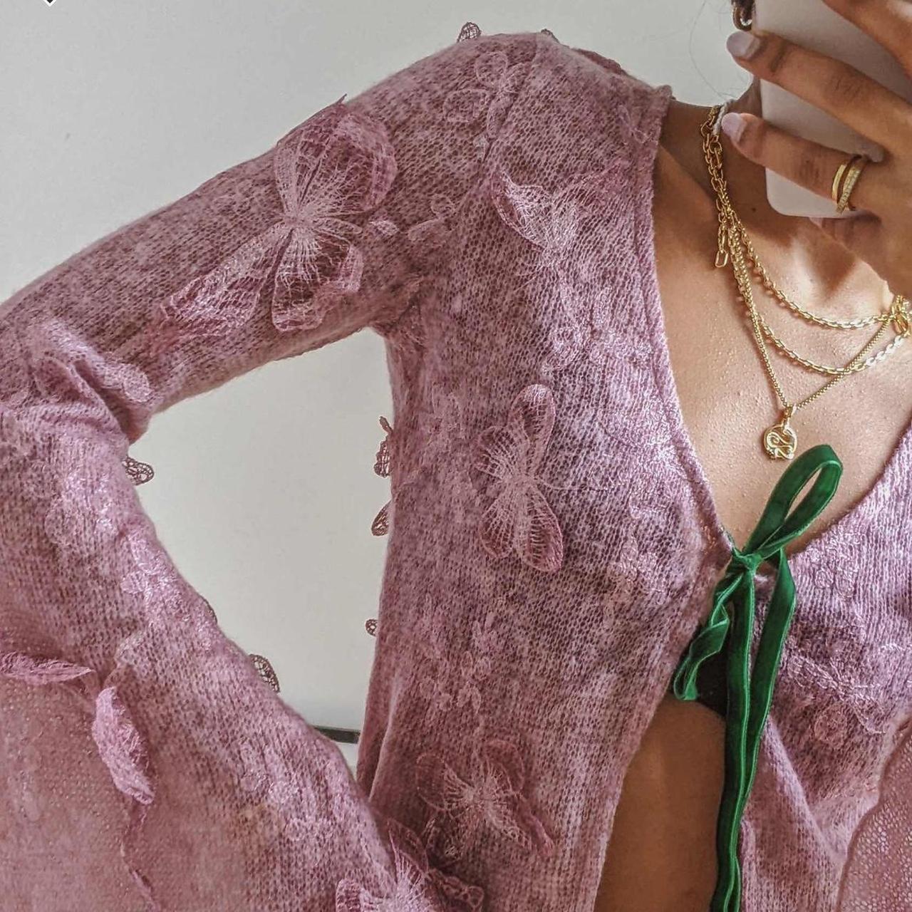 Labelrail x Pose and Repeat tie front cardigan top... - Depop