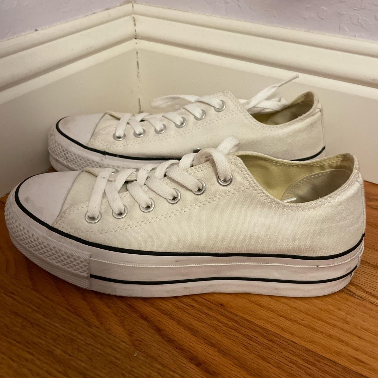 Converse Women's White Trainers | Depop