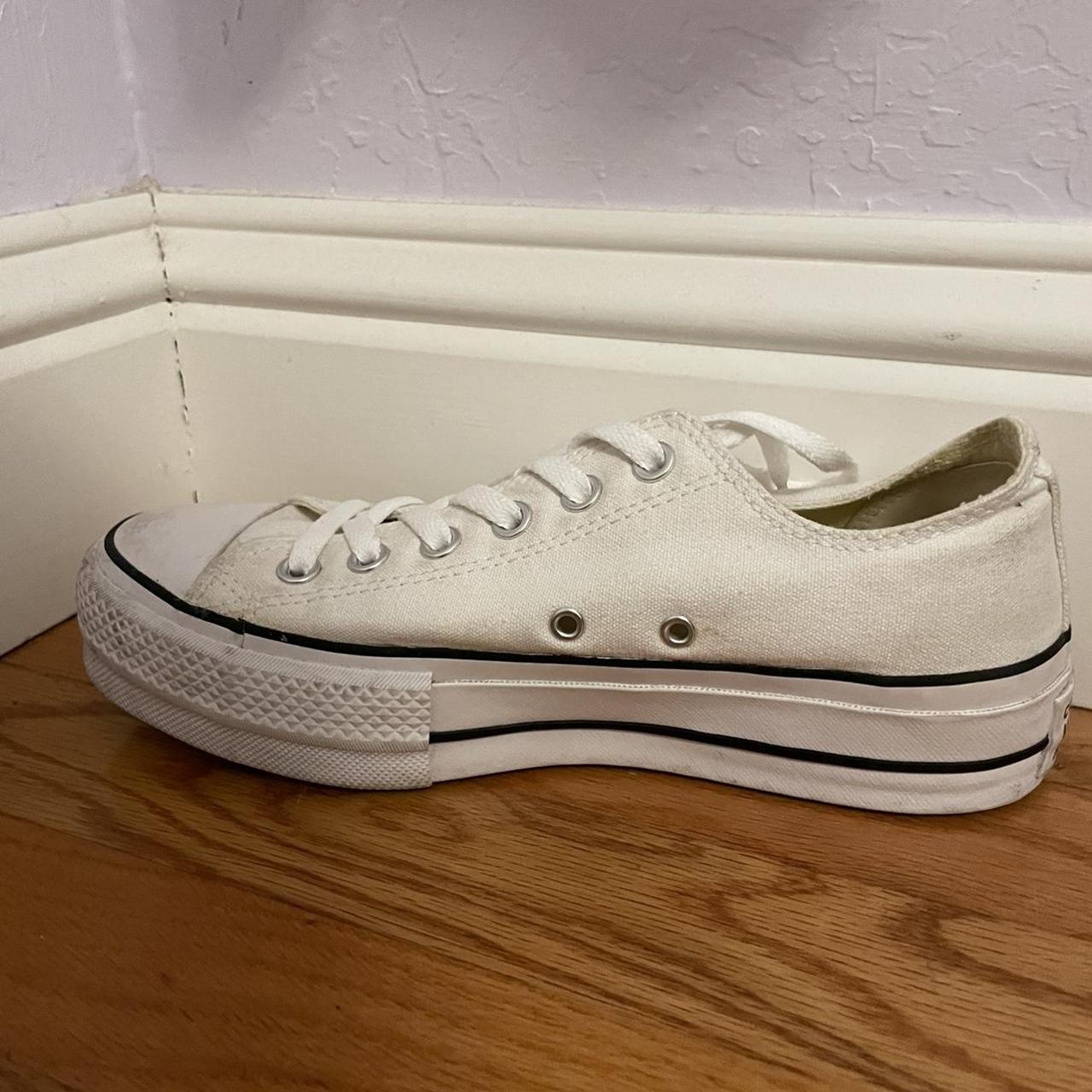 Converse Women's White Trainers | Depop