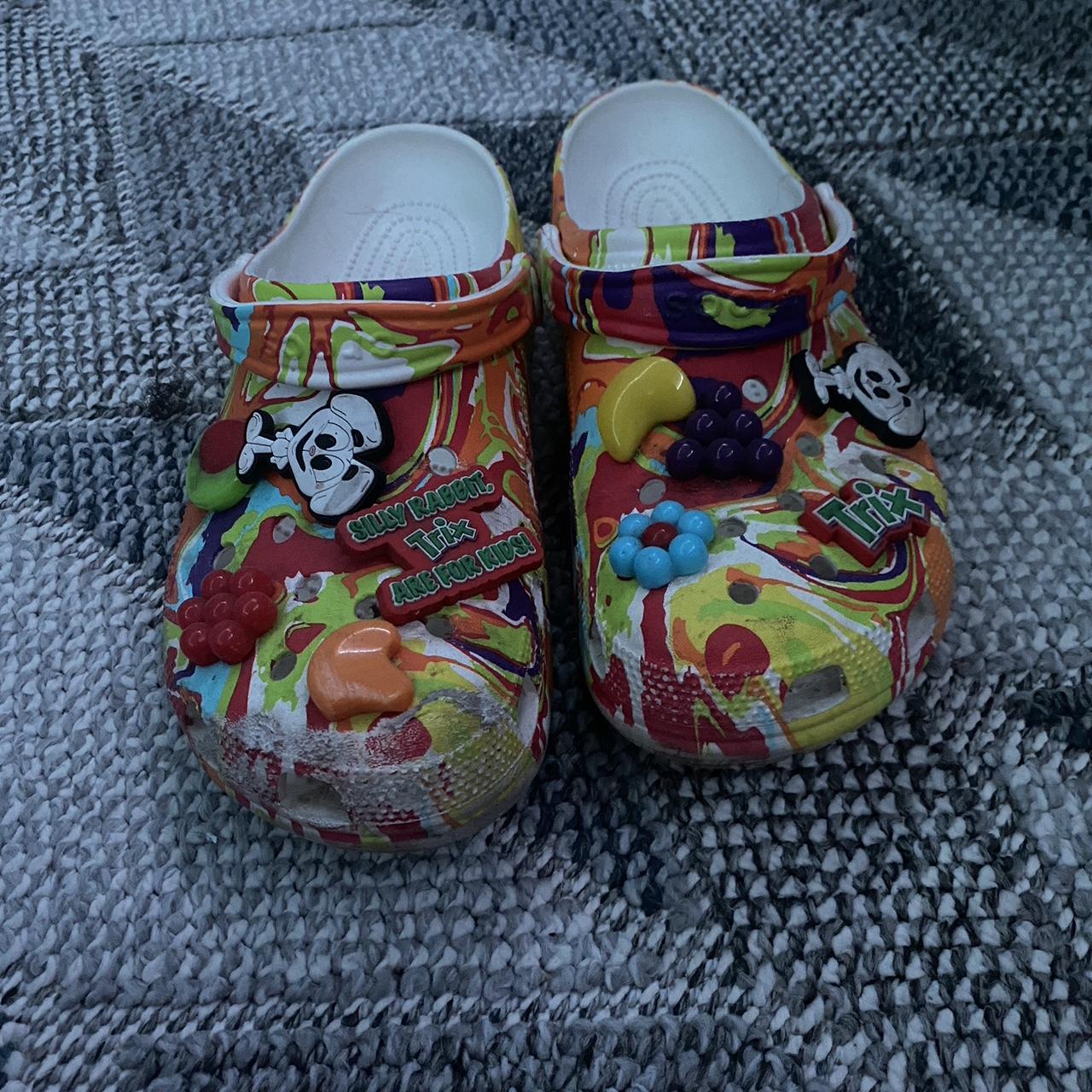 Trix Crocs - og box included - rip in toe area on... - Depop