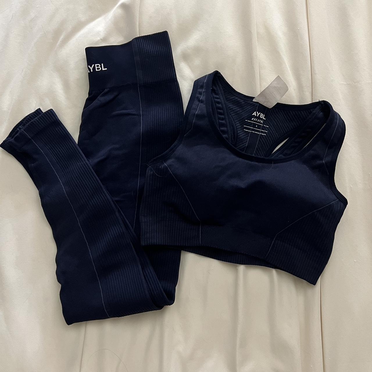 AYBL workout set 💙 Very compressive and flattering... - Depop