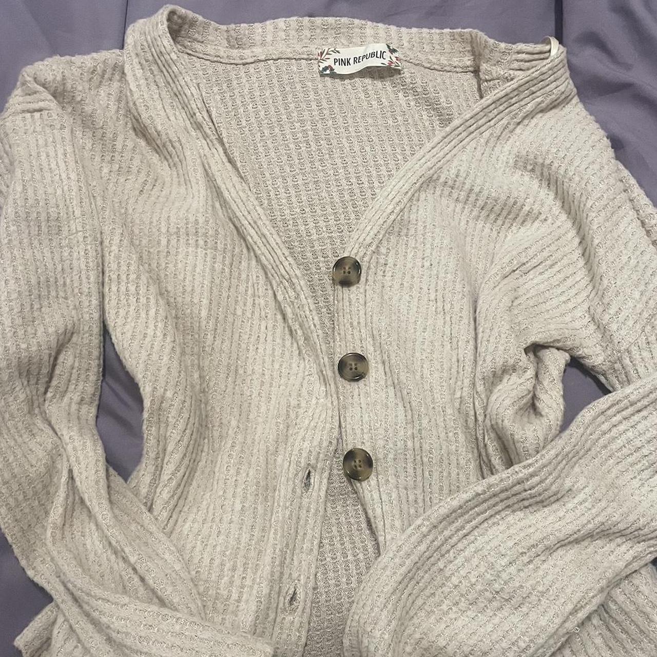 soft tiny cardigan is really comfy and can be... | Depop