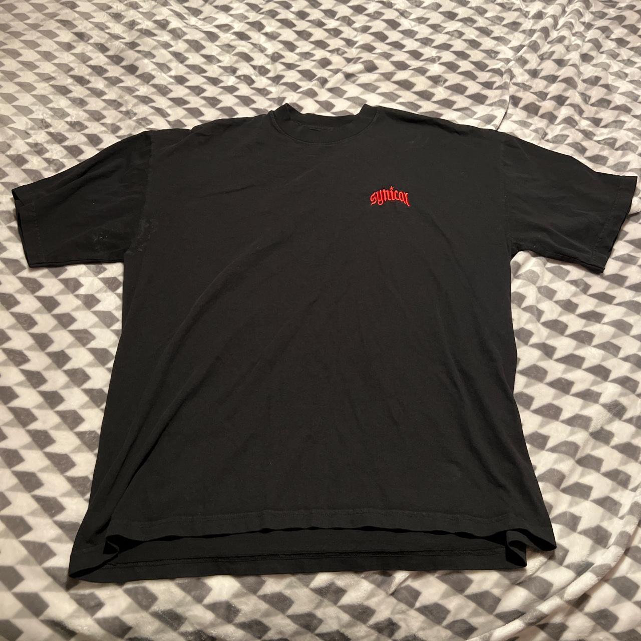 Synical global demon star tee Size:XL #Y2k... - Depop