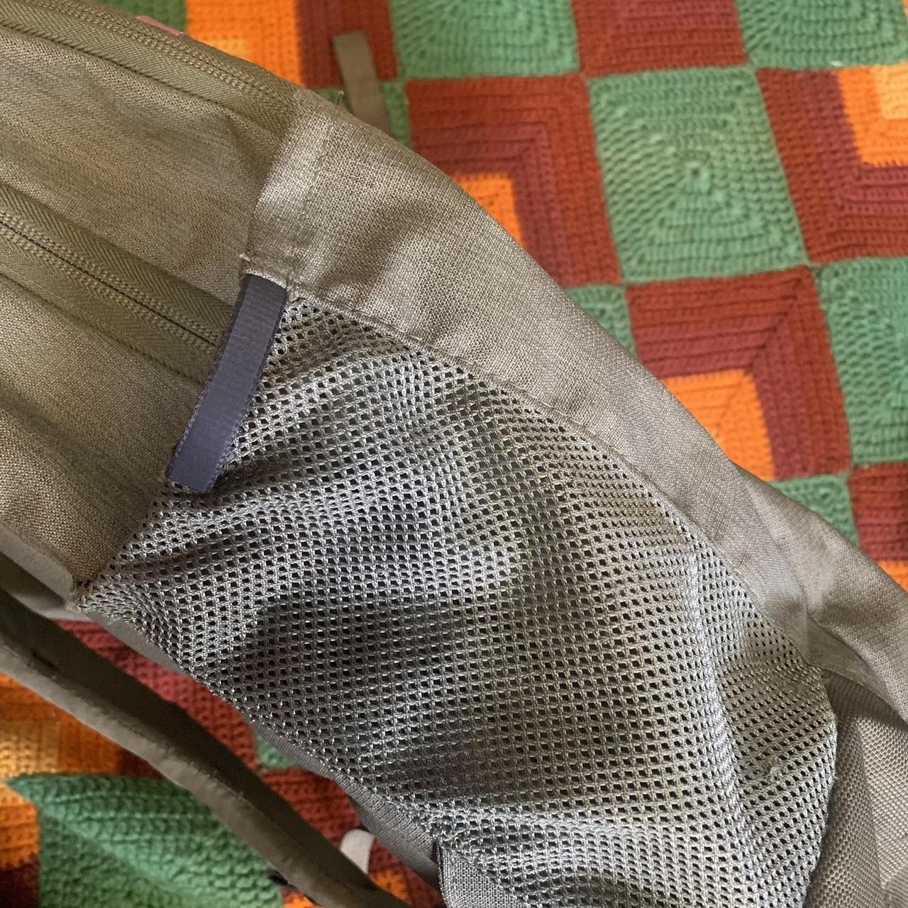 North Face vault backpack Green with pink... - Depop