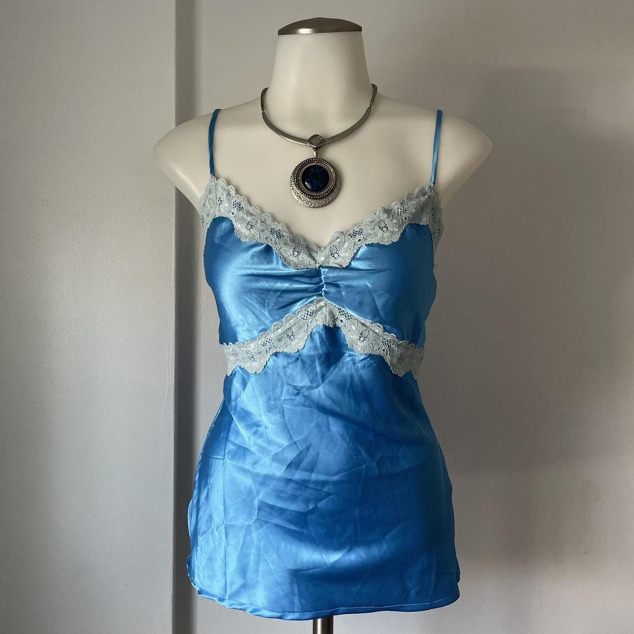 Urban Blue Cami Super flattering, dreamy lace cami... - Depop