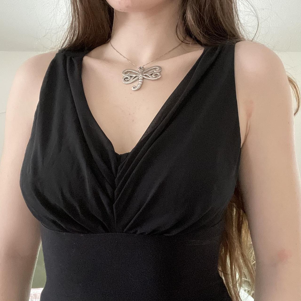 Black Express Tank Super flattering fitted gauze... - Depop