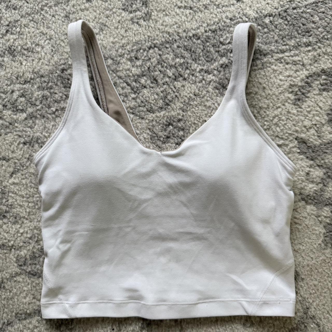 Lululemon white align tank Only worn a few times... | Depop