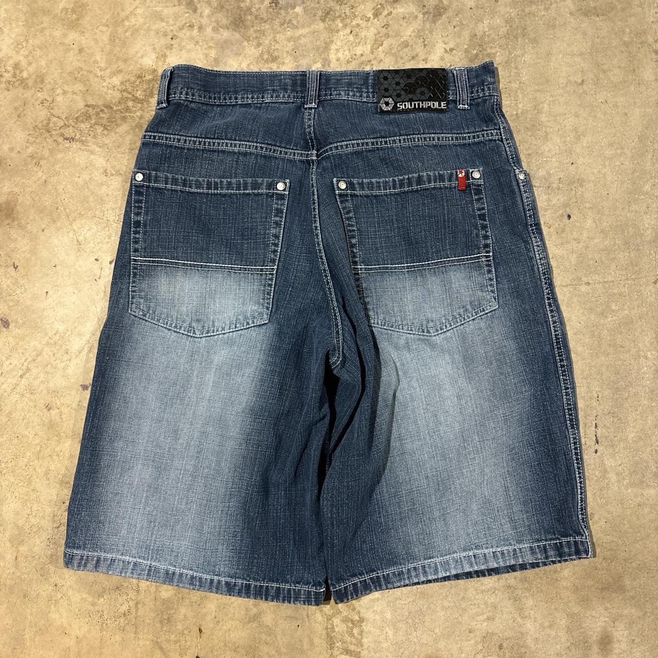 Insanely baggy y2k red tab southpole jorts Very... | Depop