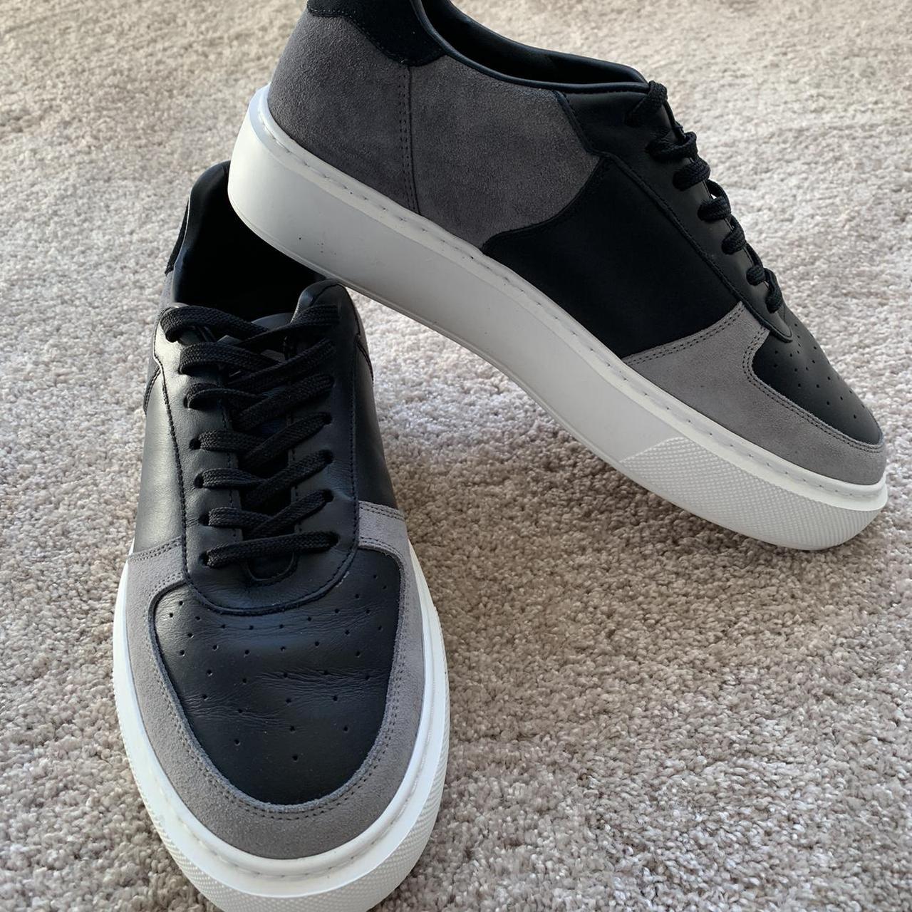 Arne black and grey trainers #trainers - Depop