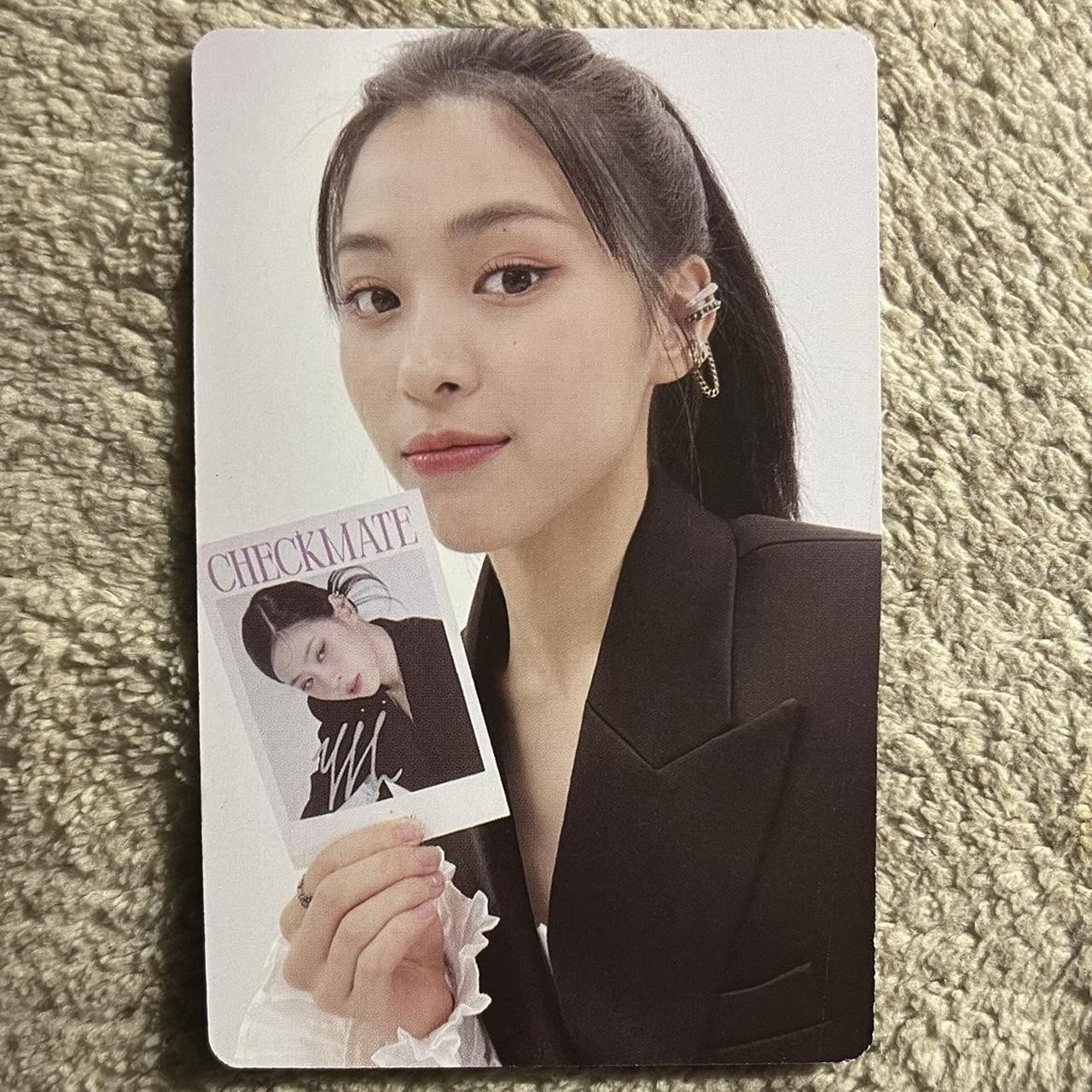 ITZY PHOTOCARD Ryujin pc ITZY checkmate #Kpop #ITZY... - Depop