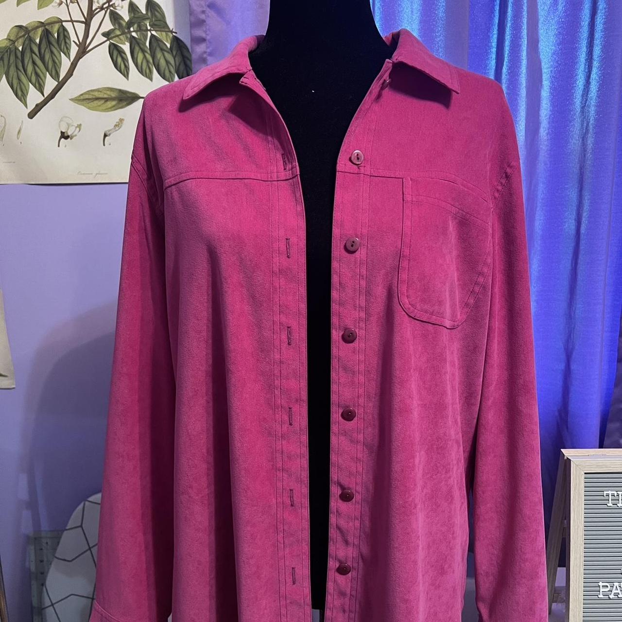 Allison Daley- hot pink button up - Depop