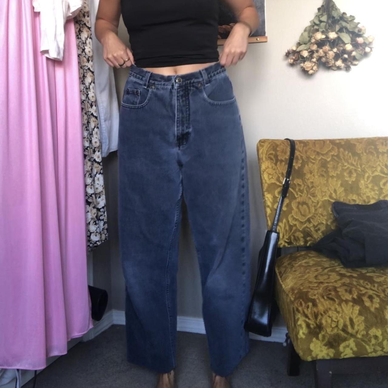 Vintage Route 66 denim jeans. Loose fit size... - Depop