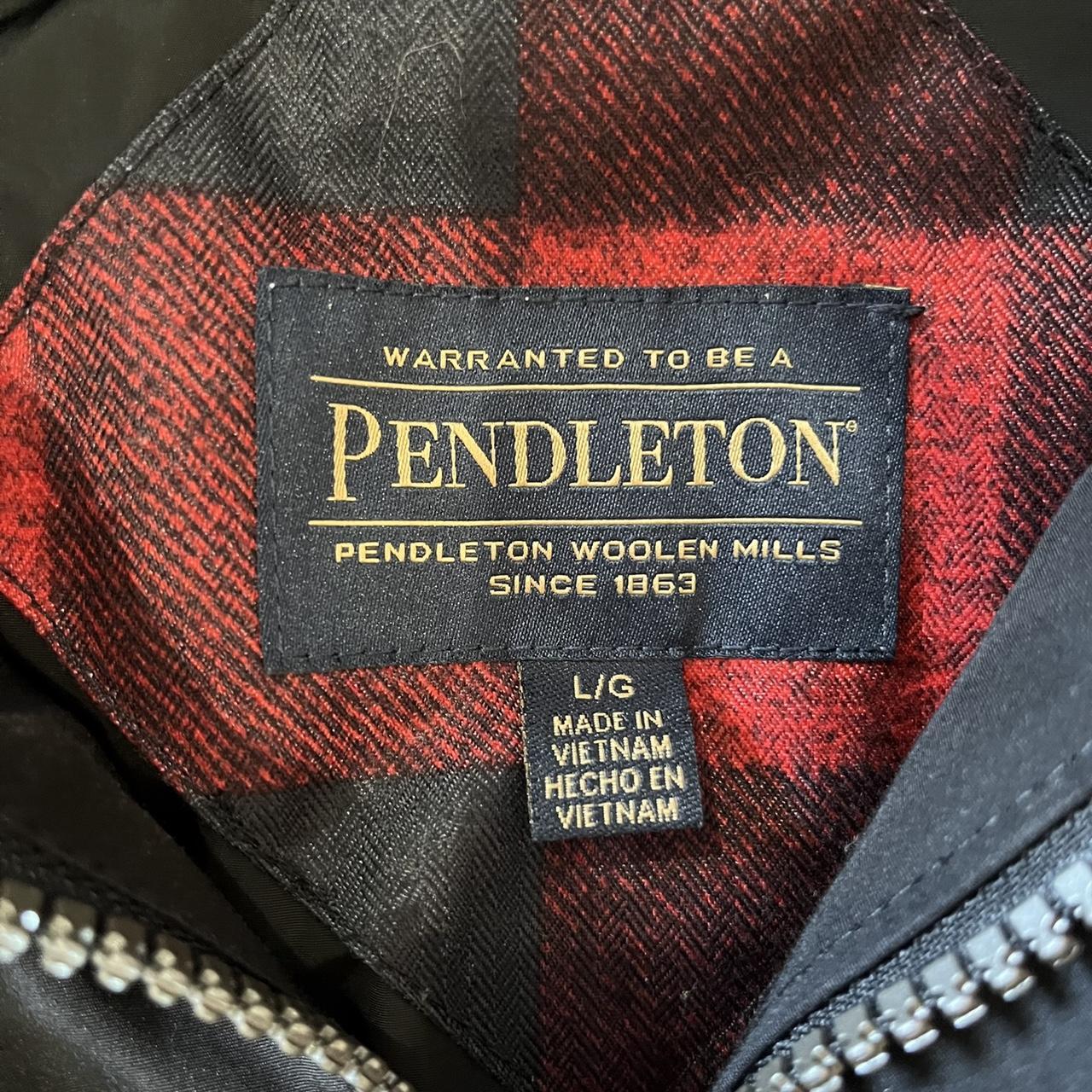 Men's Pendleton Woolen Mills Duck Down Red Plaid... - Depop