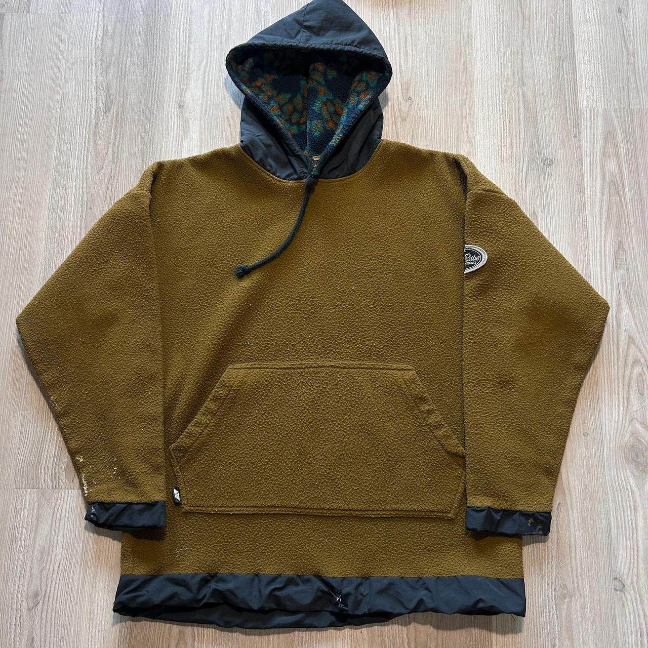 Men's Vintage 90's Wave Rave Snowboard Brown Fleece... - Depop