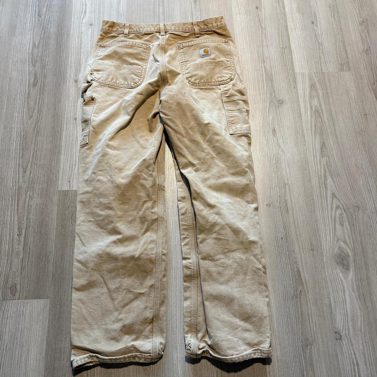 Men's Vintage Carhartt Brown Duck Canvas Double Knee... - Depop