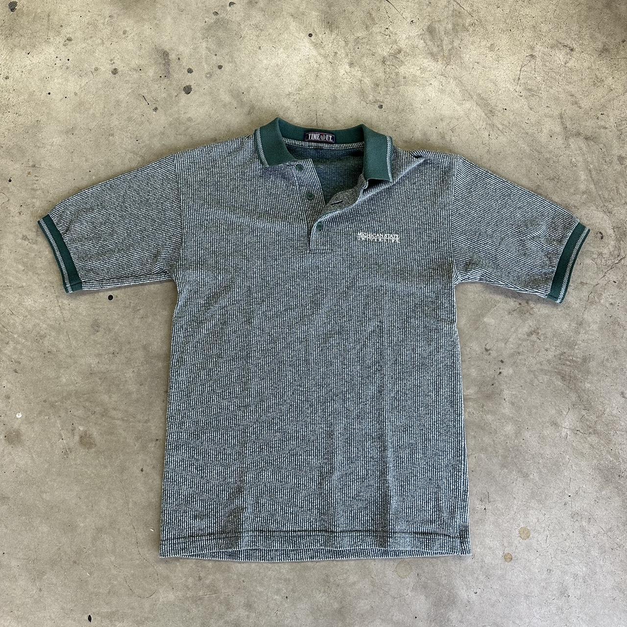 Michigan State 1/4 Button! Super dope collared... - Depop