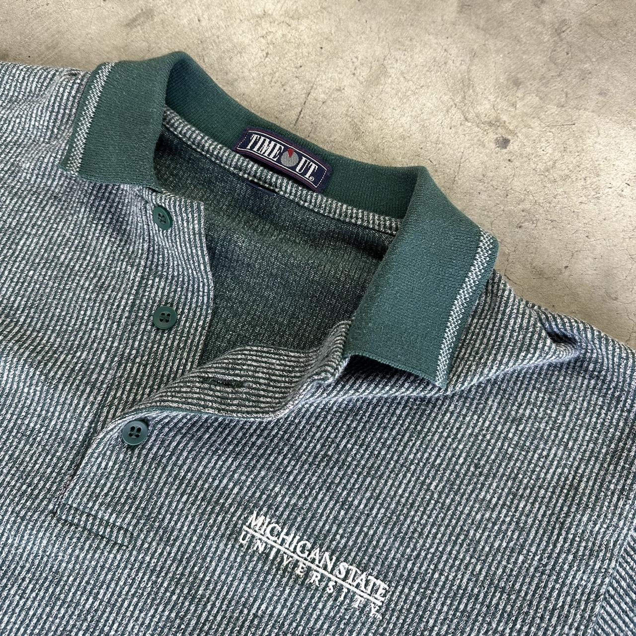 Michigan State 1/4 Button! Super dope collared... - Depop