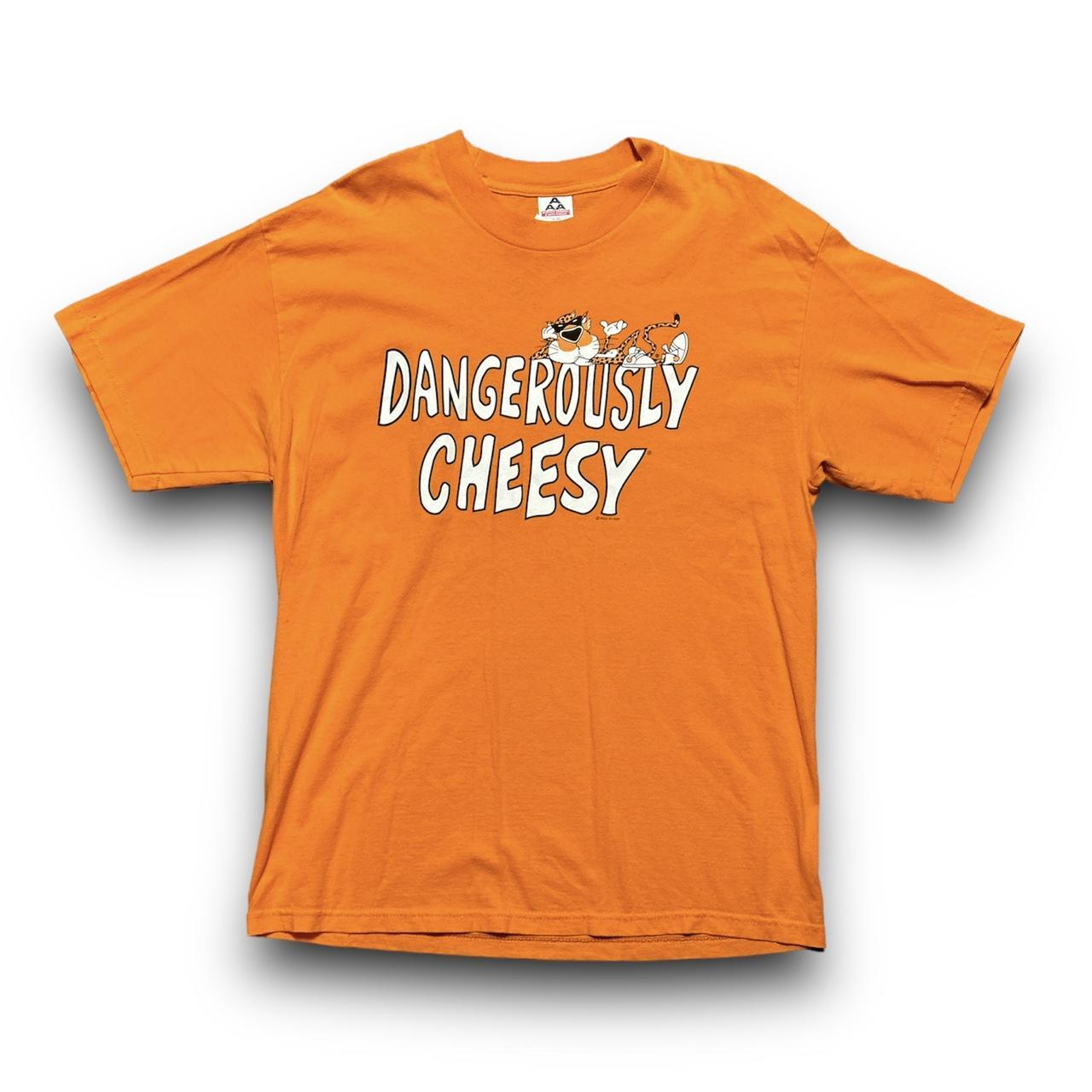 🐆VINTAGE Y2K CHEETOS “DANGEROUSLY CHEESY” GRAPHIC... - Depop