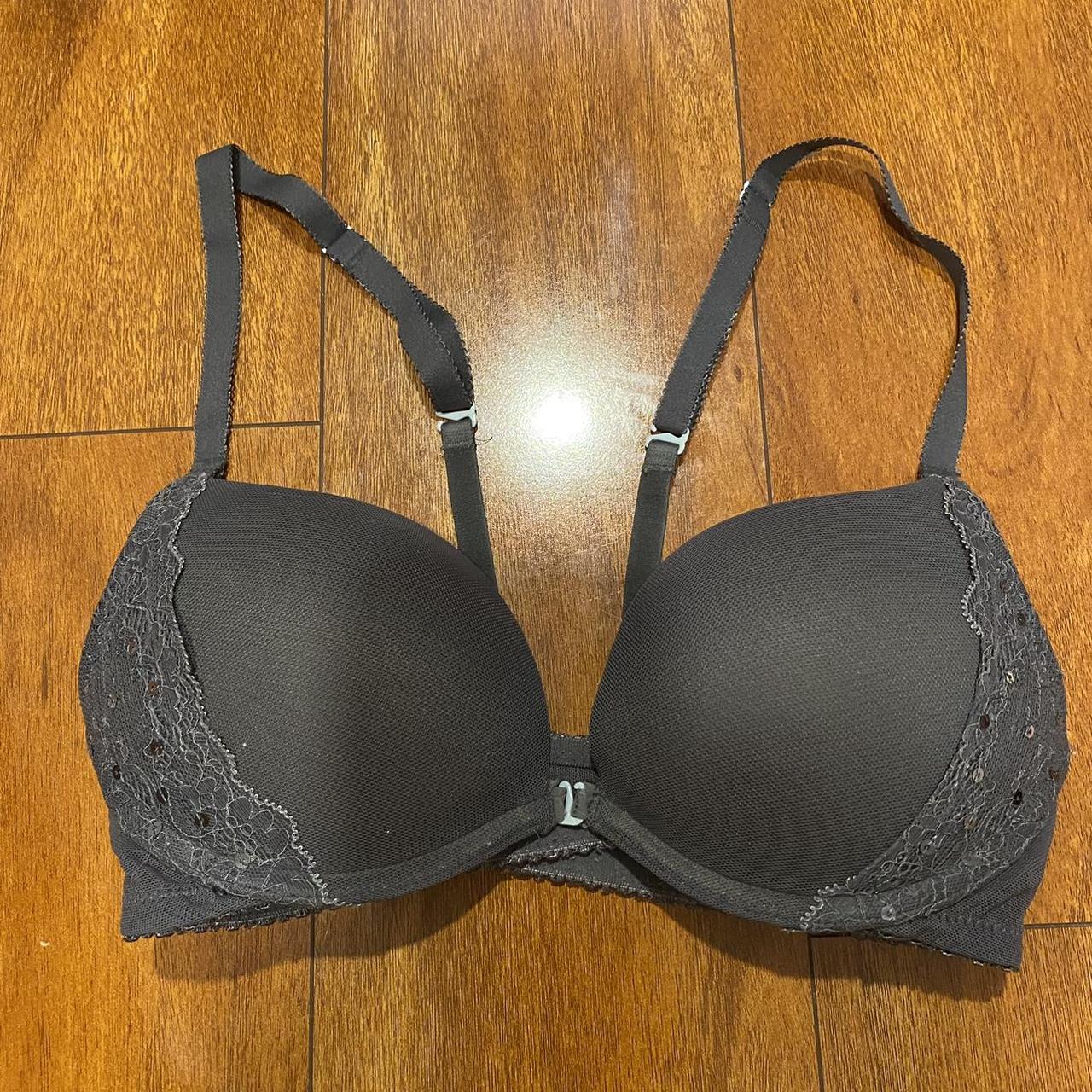 Aerie Grey Lace Push Up Bra Women’s (34A) Cute &... - Depop