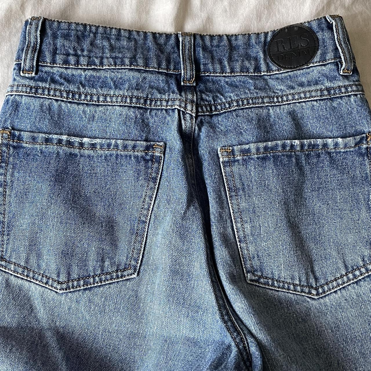 res denim wide leg jeans size 24 (approx. size... - Depop