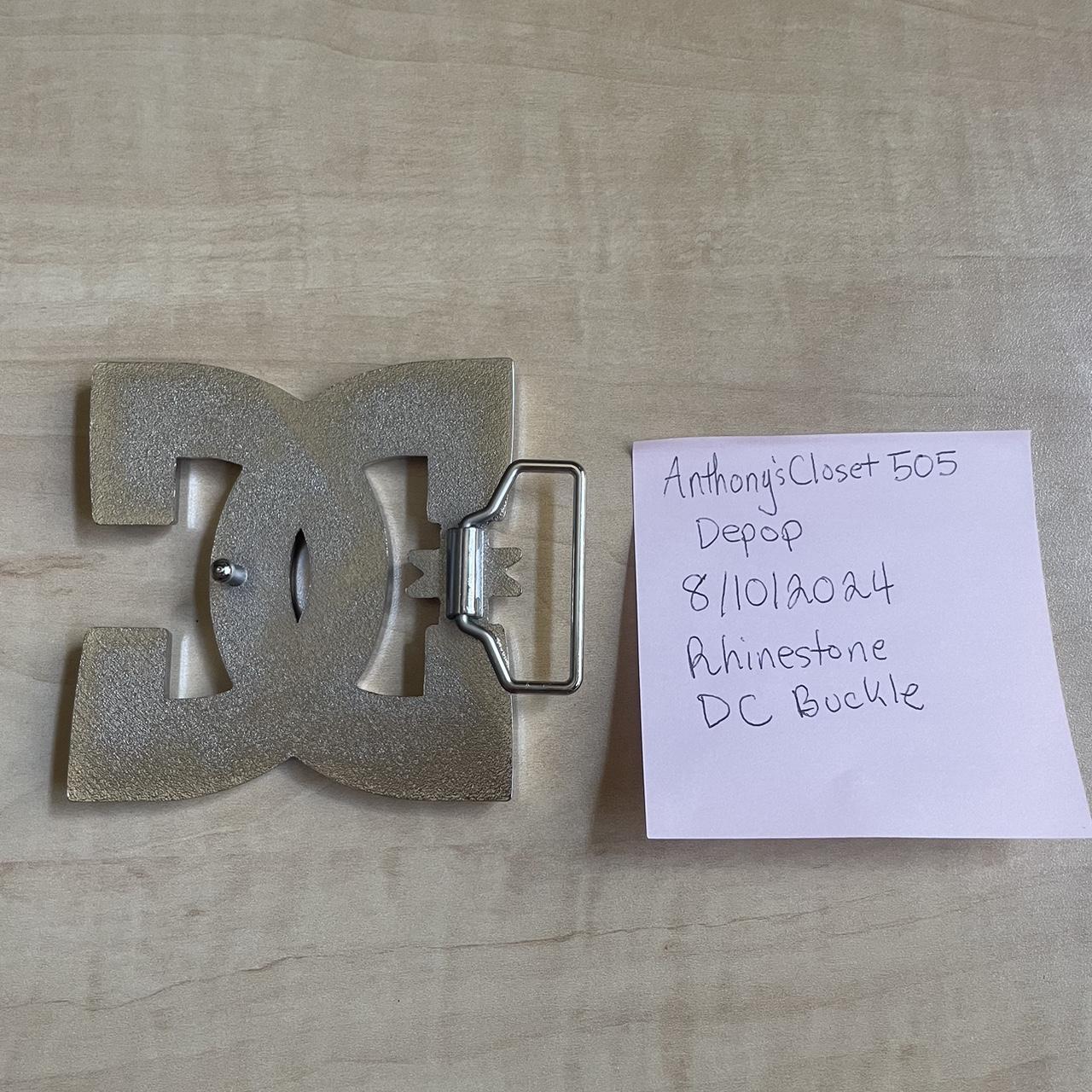 Rhinestone DC Belt Buckle in perfect condition... - Depop