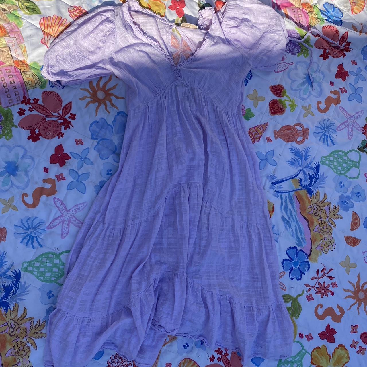 Cutest cotton Auguste the label midi dress Lilac... - Depop